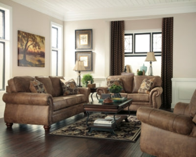 Ashley Furniture Larkinhurst Loveseat Brown Beige Smart Neighbor